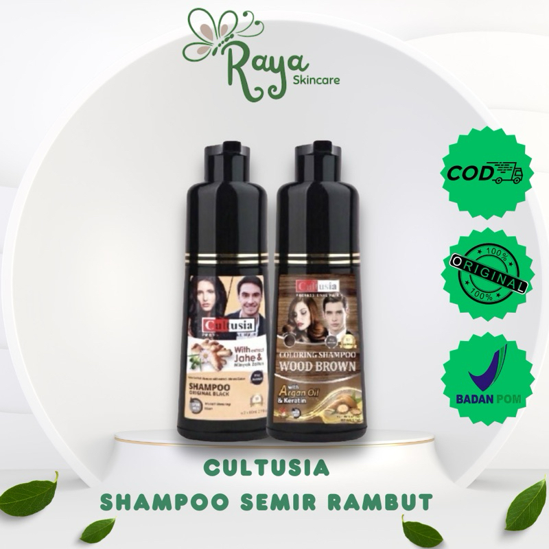 Jual CULTUSIA SHAMPO SEMIR RAMBUT KULTUSIA HITAM COKLAT | Shopee Indonesia