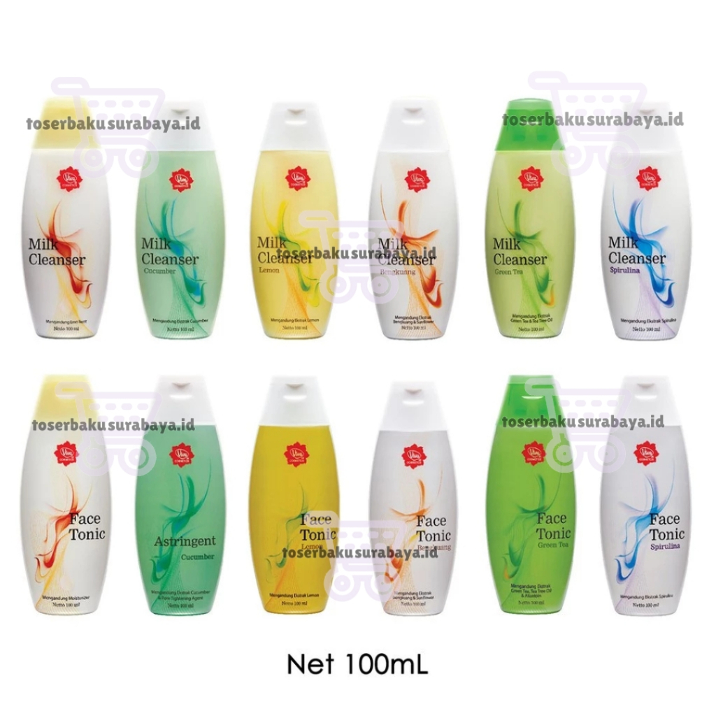 Jual Viva Milk Cleanser 100ml | Viva Face Toner 100ml | Viva Alloe Gel ...