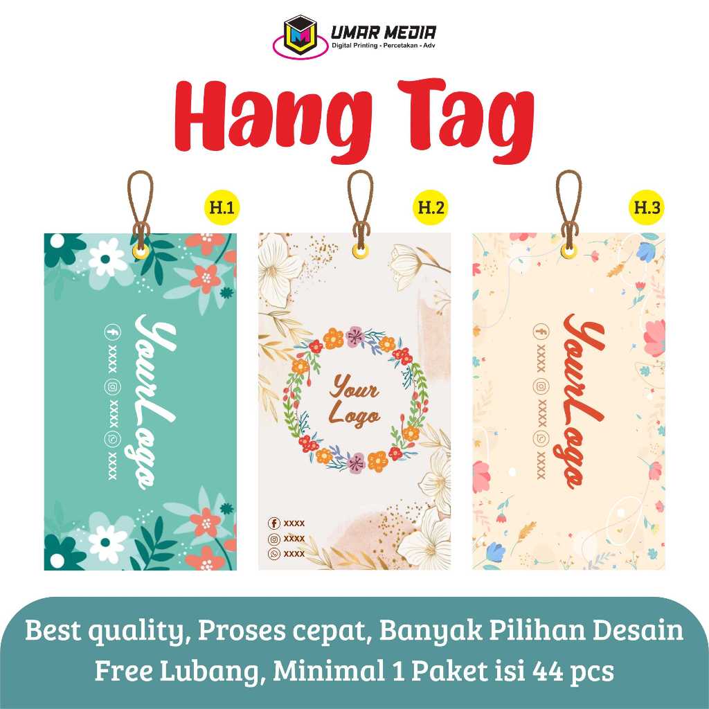 Jual Hang Tag Produk Jualan pricetah Label Baju kertas Harga Hampers ...