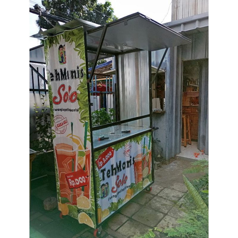 Jual Franchise/ paket usaha es teh manis booth containner | Shopee ...