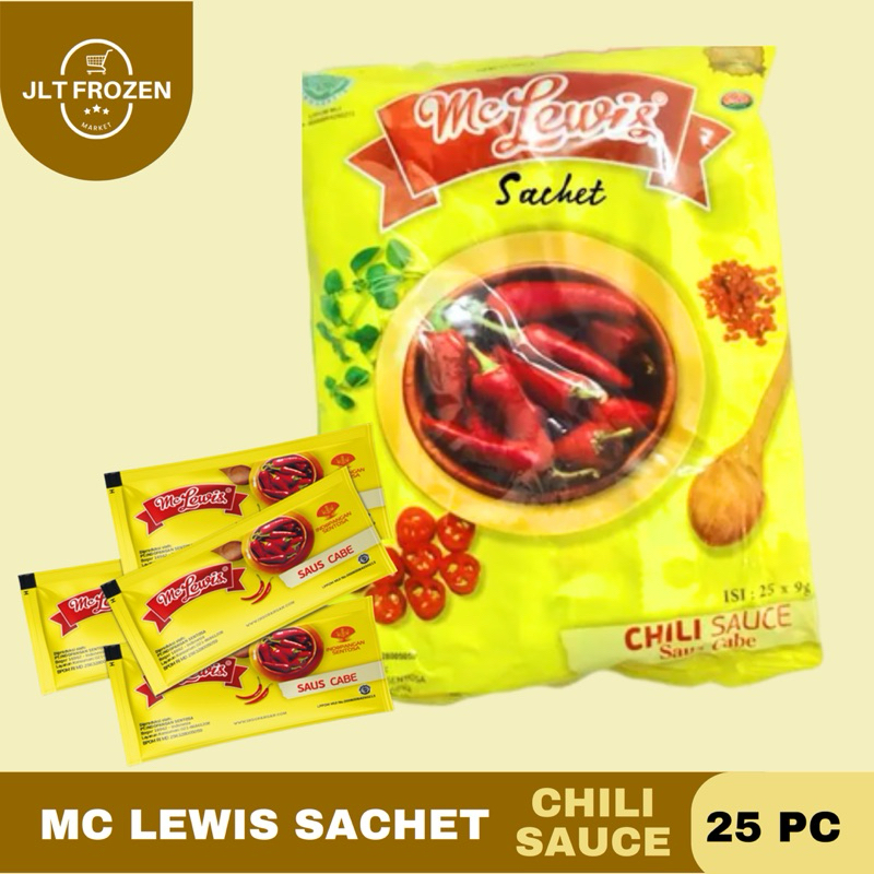 Jual MC Lewis Saus Sambal/ Chili Sauce / Saus Tomat/ Ketchup Sachet isi ...