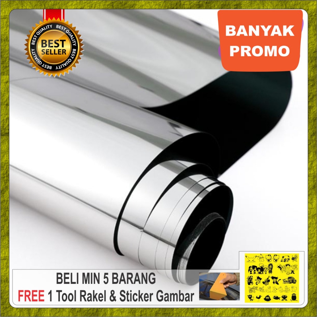 Jual KACA FILM ONEWAY / KACA FILM SILVER BLACK / KACA FILM SPARTA HITAM ...