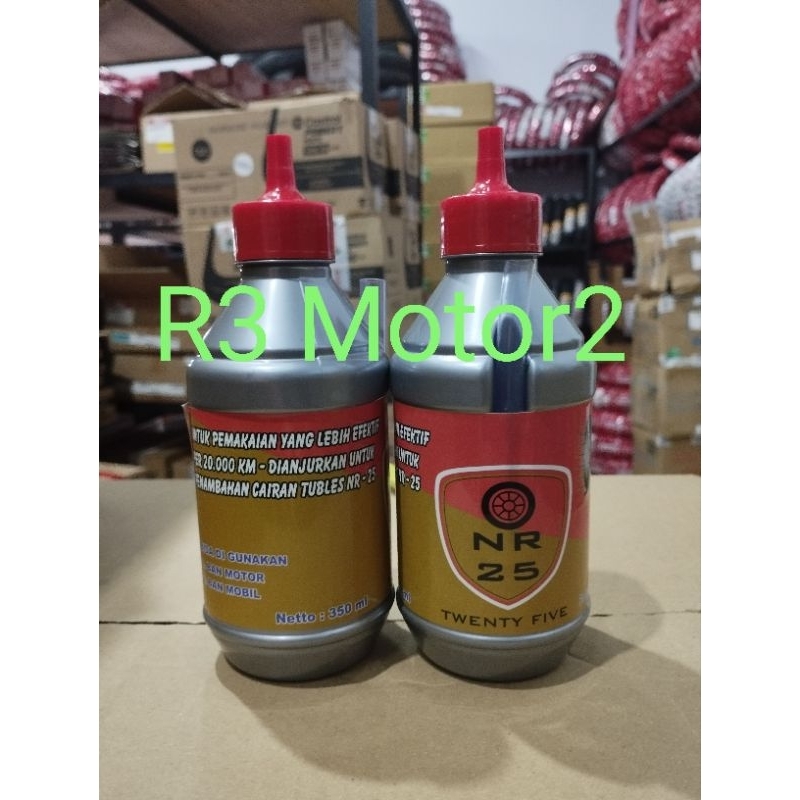 Jual Cairan ban tubeless NR25 anti bocor UK 350ml ORIGINAL untuk motor ...