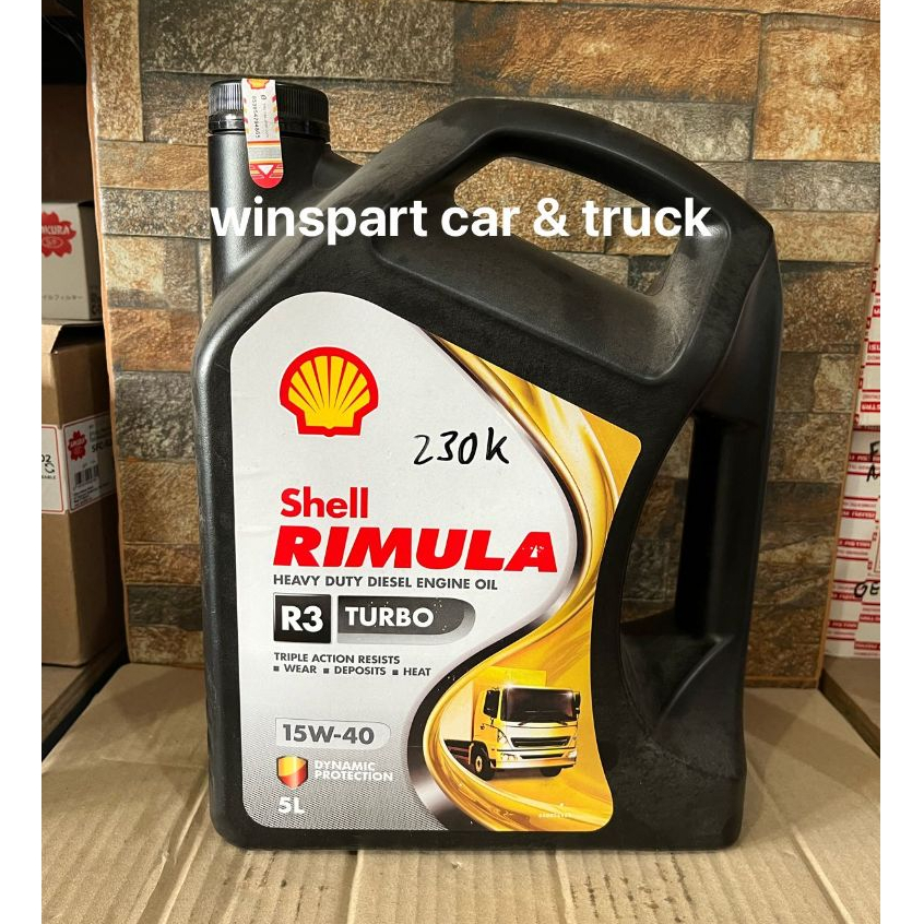 Jual Oli Mesin Shell Rimula R3 Turbo 15w-40 5 Liter Galon Asli Original ...