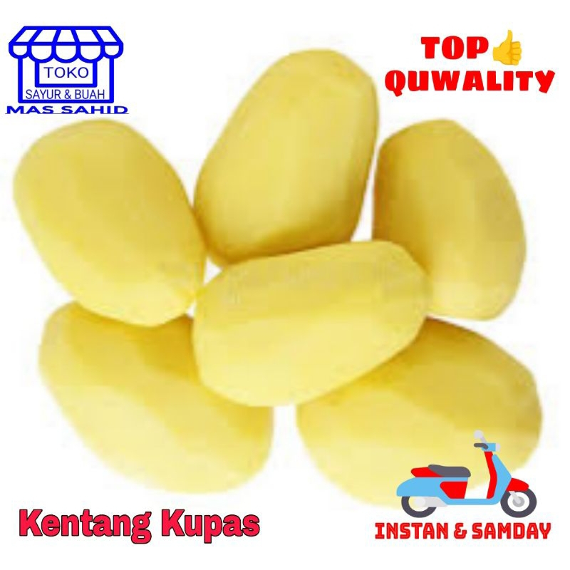 Jual INSTAN Kentang Kupas Fresh 1 Kg | Shopee Indonesia