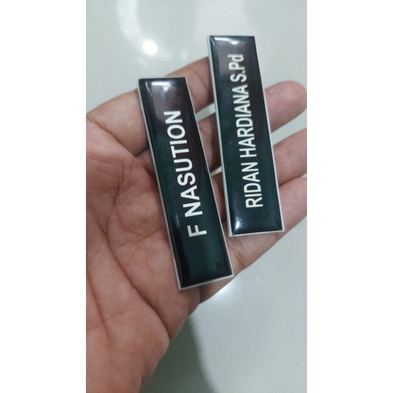 Jual NAME TAG PAPAN NAMA LAPISAN RESIN | Shopee Indonesia