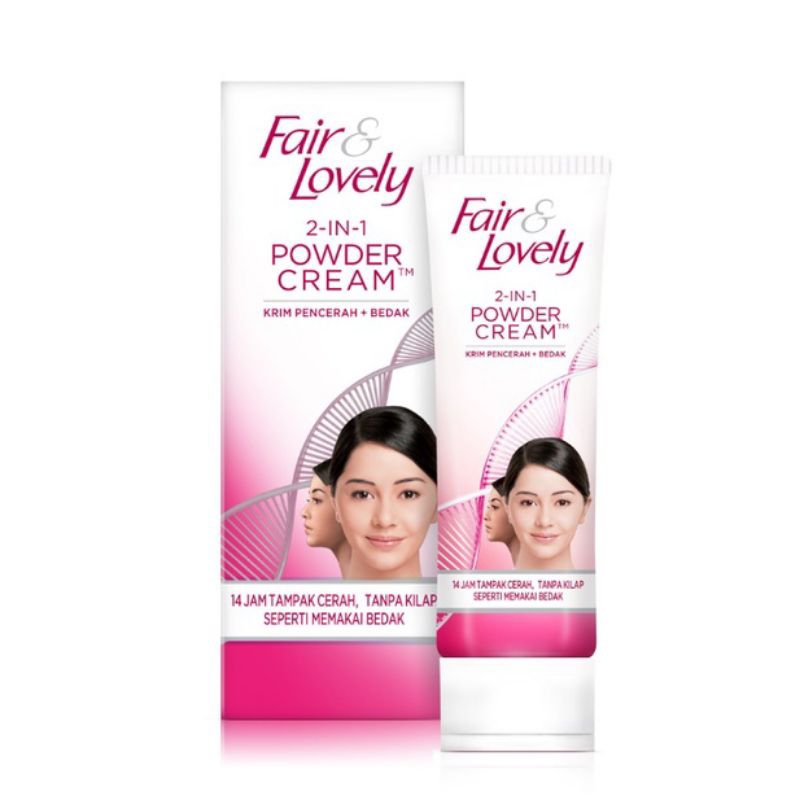 Jual GLOW & LOVELY 2 in 1 Powder Cream Krim Pencerah 14 jam 20g ...