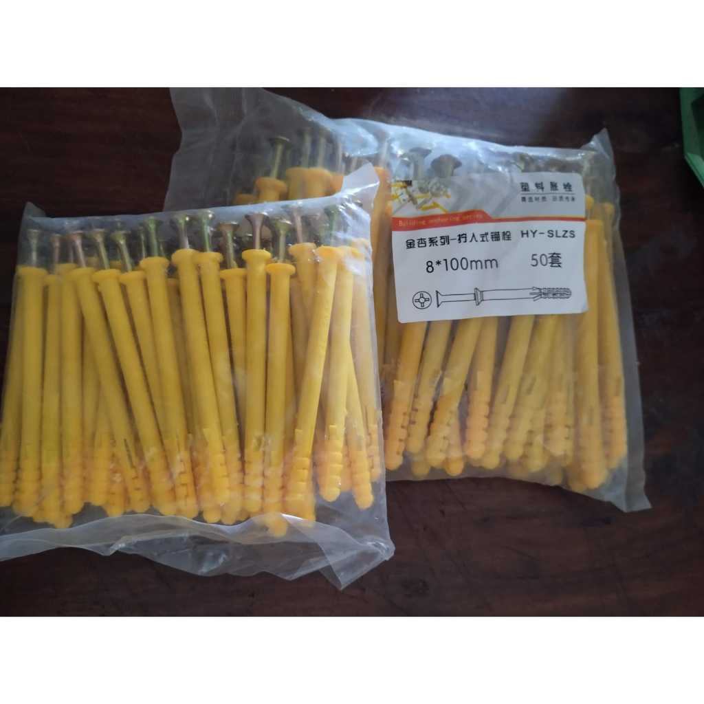 Jual (20 set) Vischer Set Piser Set Skrup Angkur Baut Set Sekrup ...