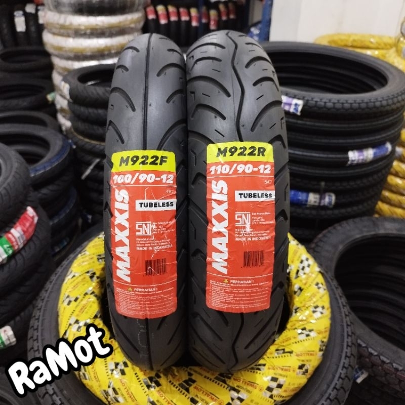 Jual BAN MAXXIS 100/90-12, 110/90-12 ORIGINAL 100% SCOOPY, FREEGO + pentil | Shopee Indonesia