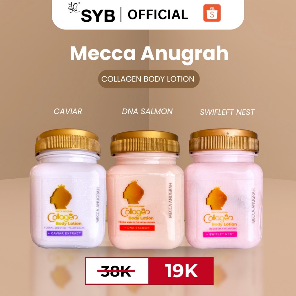 Jual SYB MECCA ANUGRAH COLLAGEN BODY LOTION WITH DNA SALMON | Shopee ...