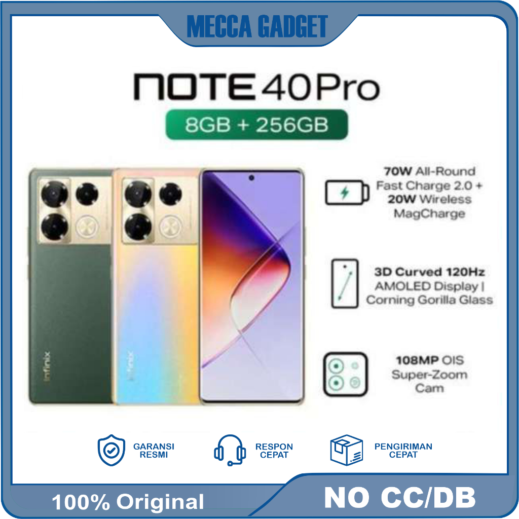 Jual Infinix Note 40 Pro 5G 8/256GB Garansi Resmi | Shopee Indonesia