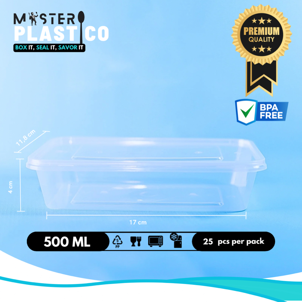 Jual Thinwall 500 ML - Rectangular Thinwall - Thinwall Persegi Panjang - Kotak Makan - Food ...