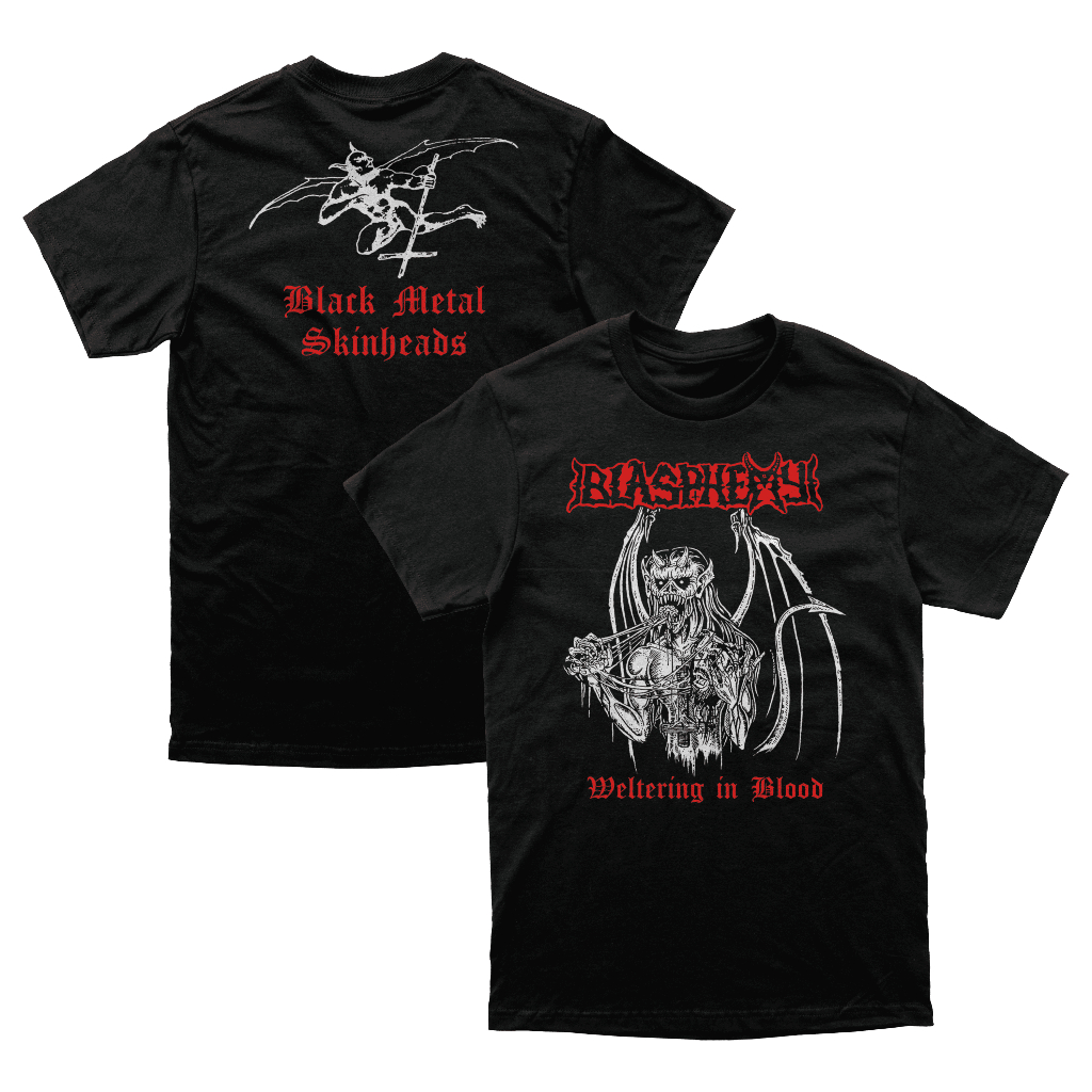 Jual Kaos Tshirt Baju Band Blasphemy "Black Metal Skinhead" Merchandise ...