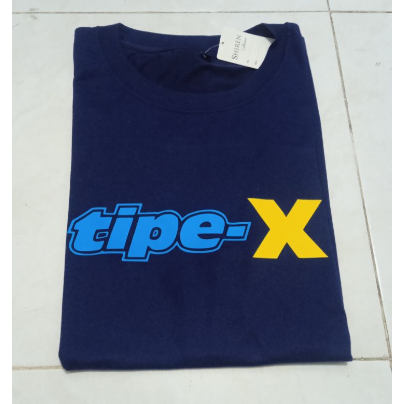 Jual kaos tipe x logo dada / kaos band tipe x sablon digital prin ...