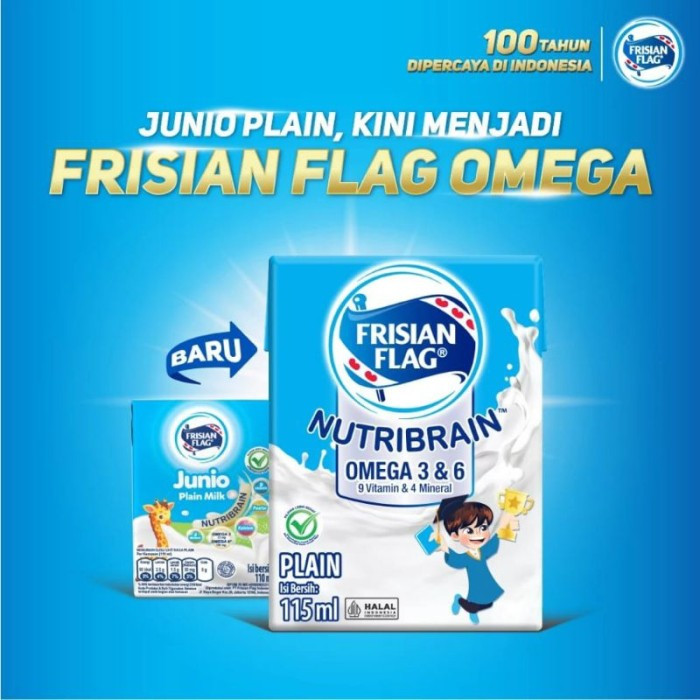 Jual susu uht frisian flag nutribrain 115ml isi 36 coklat strawbery plain | Shopee Indonesia