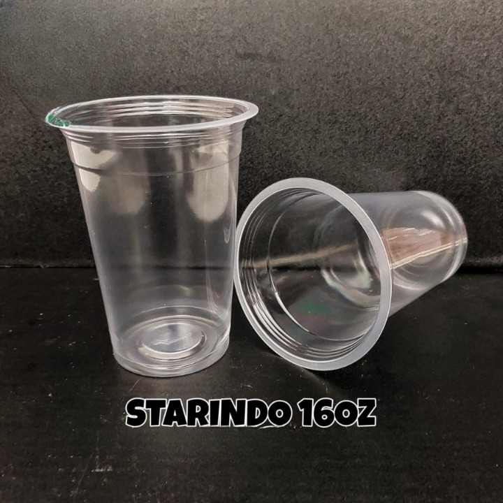 Jual Cup Gelas Plastik Boba Thai Tea Jus Kopi Oz Datar 7 gram 12 oz ...