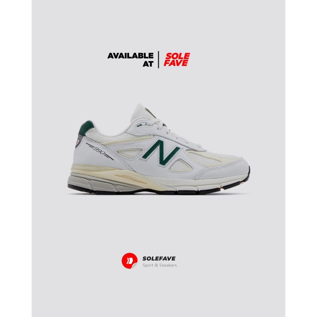 Jual SNEAKERS NB MADE IN USA 990 v4 WHITE FOREST GREEN ORIGINAL BNIB ...