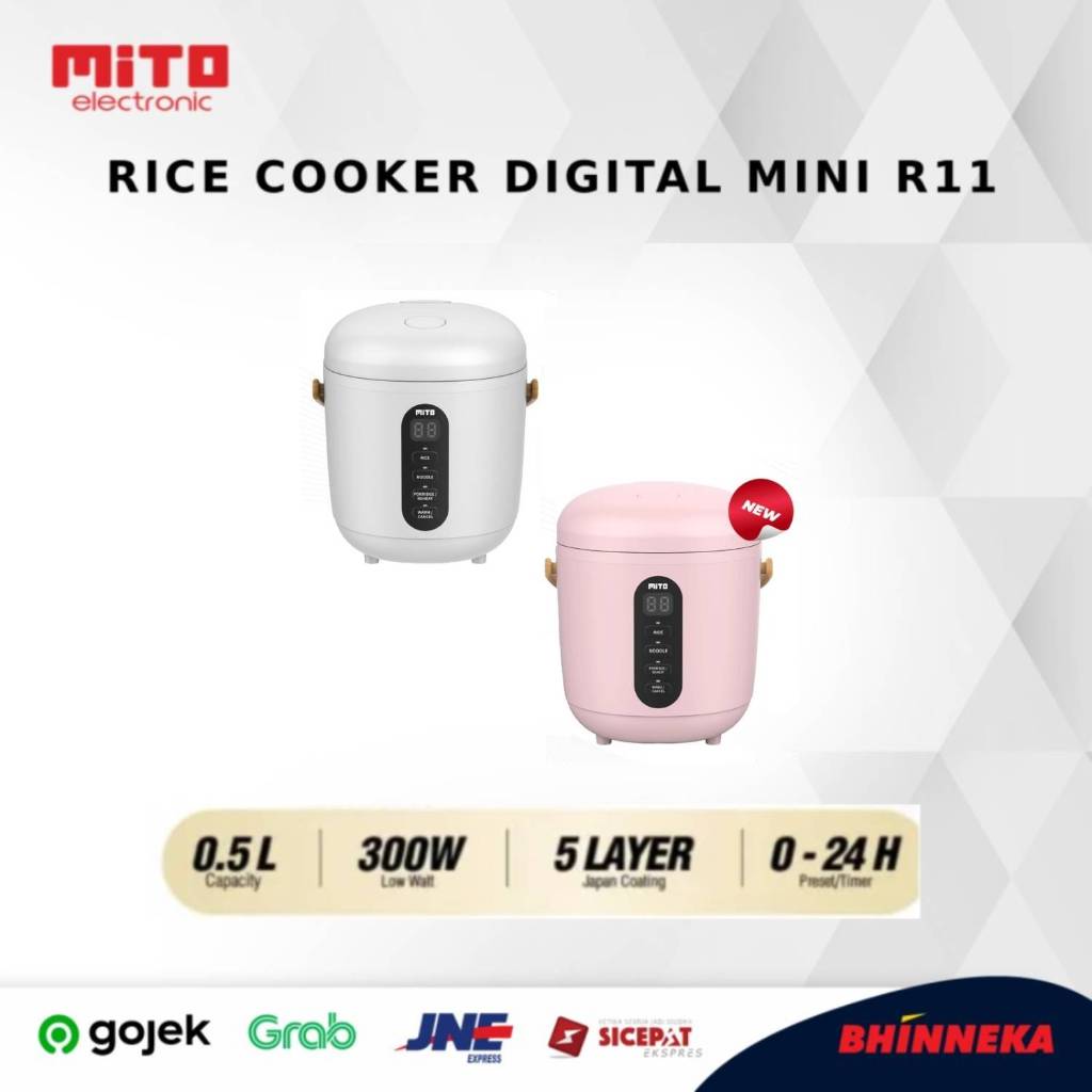 Jual MITO Rice Cooker Digital Mini R11 Wood | Shopee Indonesia