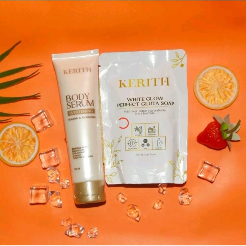Jual (BELLOVA) KERITH GLUTA WHITENING SOAP & LOTION WHITENING BODY ...