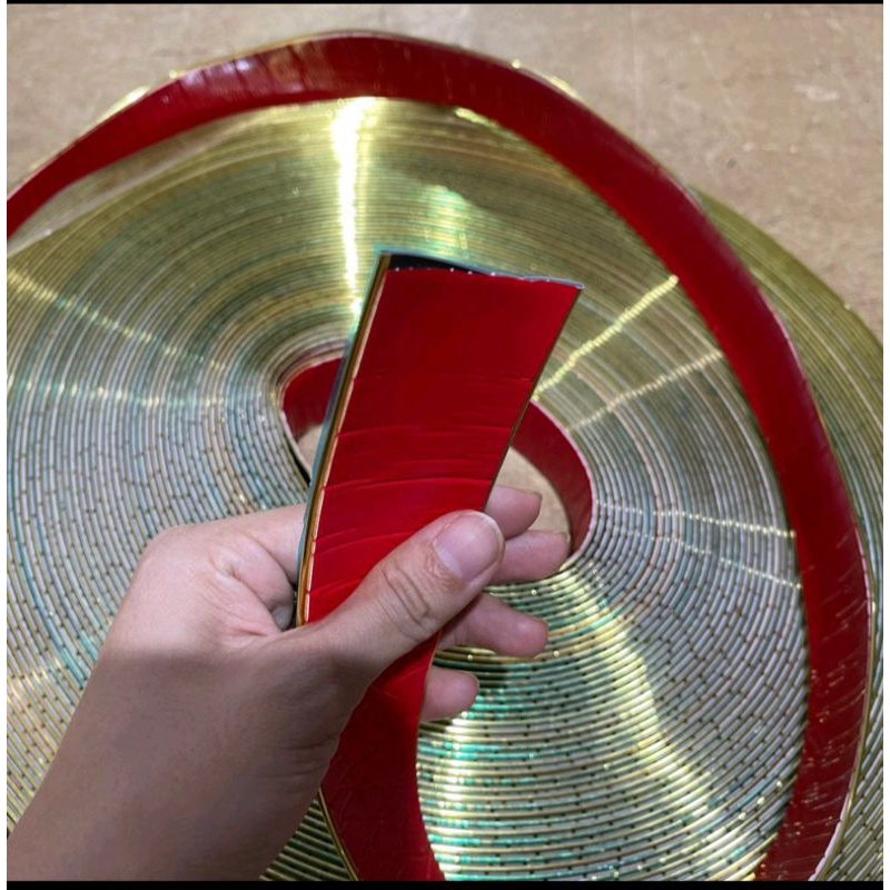 Jual List Gold / Plat List Emas berbahan dasar PVC Lentur | Shopee ...