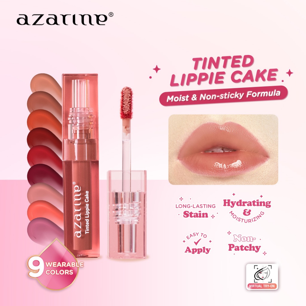 Jual Azarine Tinted Lippie Cake Lip Tint ala Korea Longlasting ...