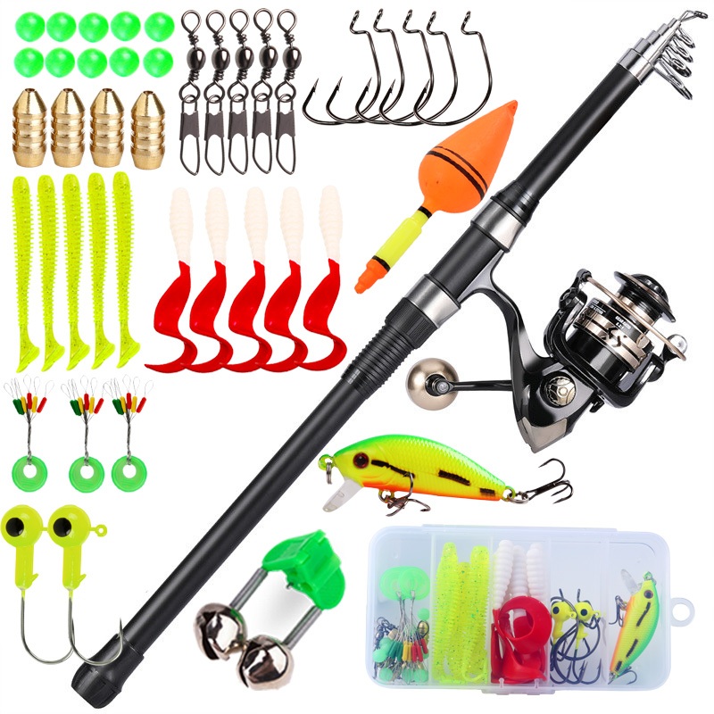 Jual Sougayilang pancing set 2.1-3.0m 6/7/8 bagian joran pancing 5.2:1 ...