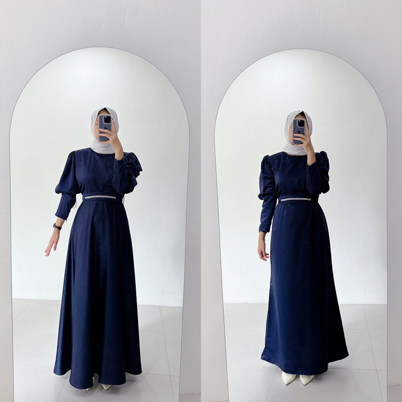 Jual Yasmin Dress RAYA Turkey Pesta Dress Satin Silk kondangan ...