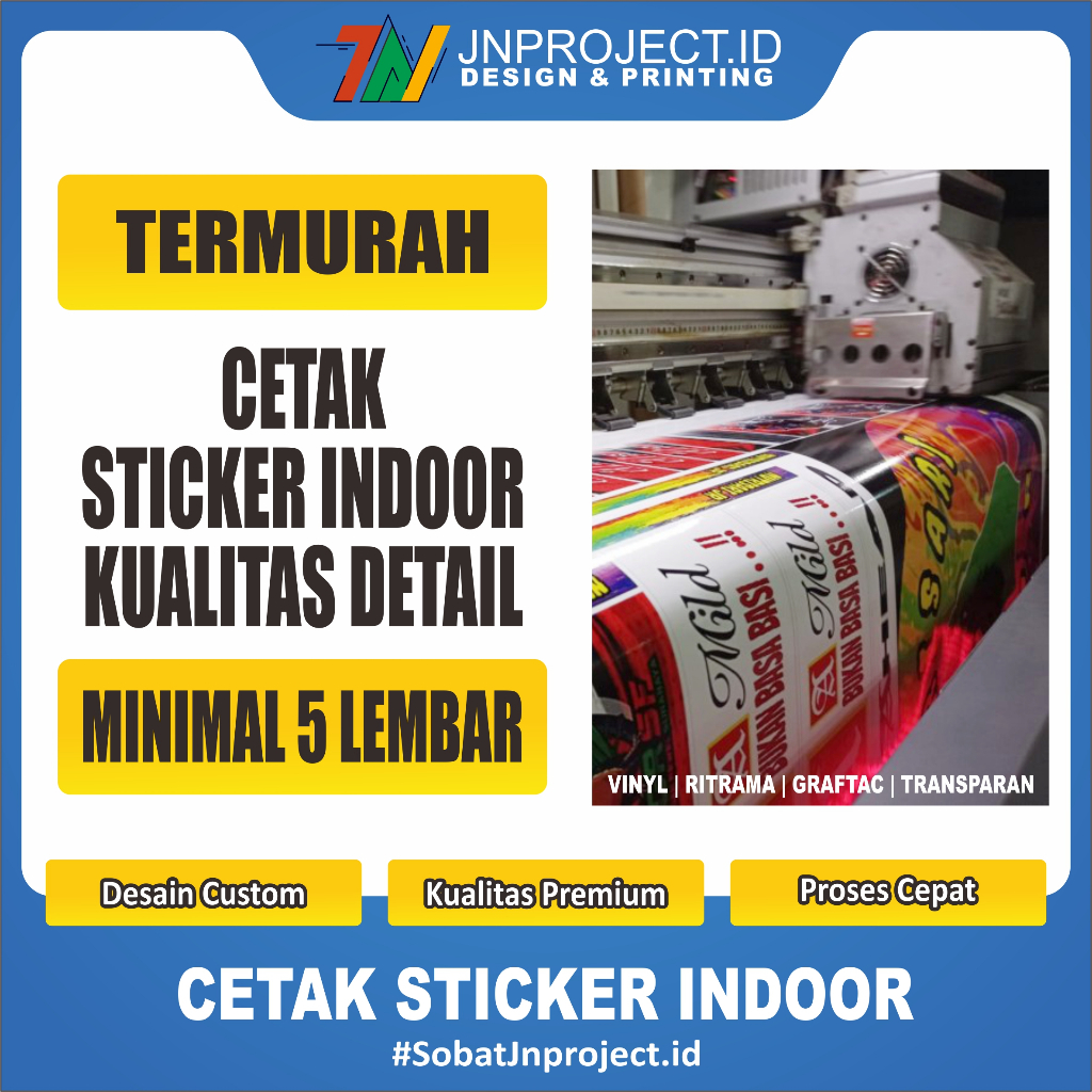 Jual PRINT STICKER GRAFTAC RITRAMA VINYL CAMEL / INDOOR METERAN ...