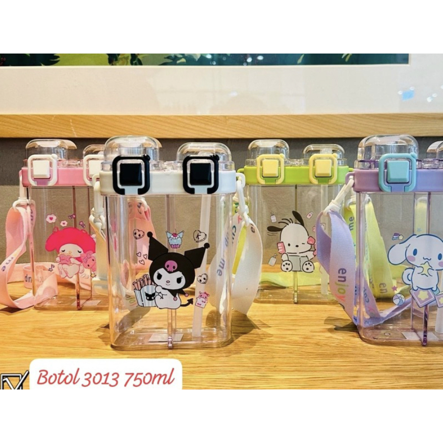 Jual Botol Minum Anak 2 Sisi 750ml / Botol Minum Anak Kotak 2 Cara ...