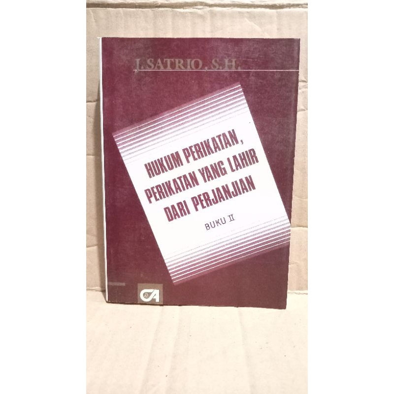Jual Hukum Perikatan, Perikatan Yang Lahir Dari Perjanjian Edisi 2 by J ...