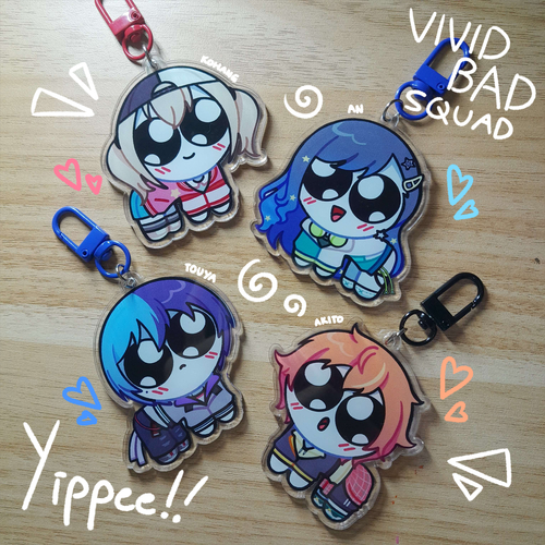 Jual PROJECT SEKAI Vivid Bad Squad - yippee creature keychain gantungan ...