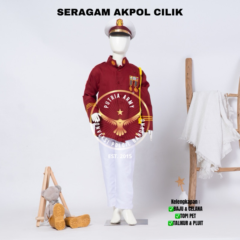 Jual Baju Akademik Militer Anak/ Taruna Akpol / Kostum taruna Akpol ...