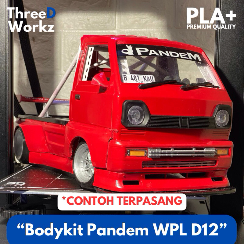 Jual BODYKIT PANDEM WIDEBODY WPL D12 1:10 RC PICKUP DRIFT 3D PRINTED ...