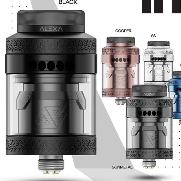 Jual Alexa Rta - Black Gunmetal SS Blue Cooper Authentic 100% RTA ...