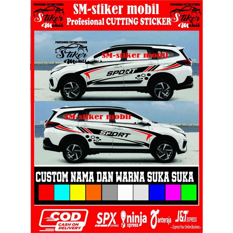 Jual stiker variasi mobil terios new terios rush toyota all new avanza ...