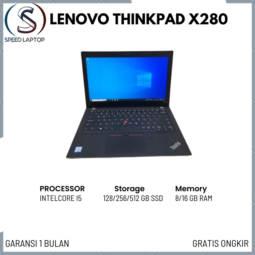 Jual Lenovo Thinkpad X280 Core i5 gen 8 Ram 8GB SSD 256GB Second ...