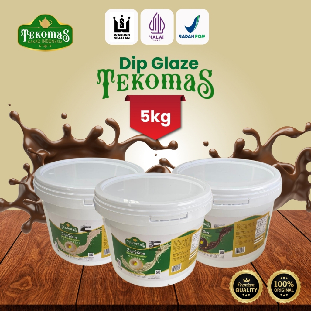 Jual Tekomas Dip Glaze 5 Kg Selai Coklat Rasa Choco / Taro / Strawberry ...