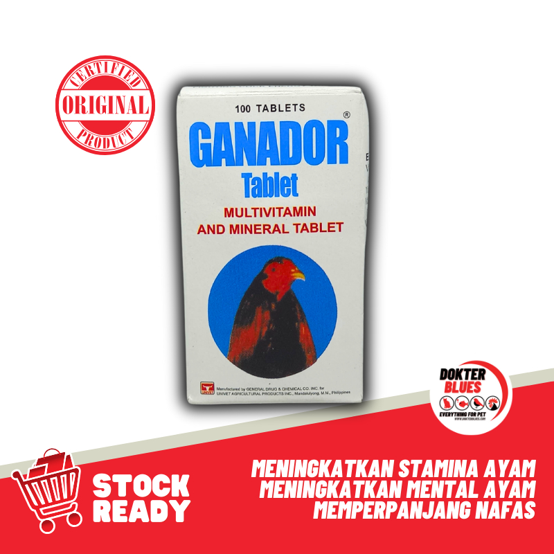 Jual GANADOR/GUNADOR Multivitamin Kombo V22 Filipin 100 Tablet Ayam ...