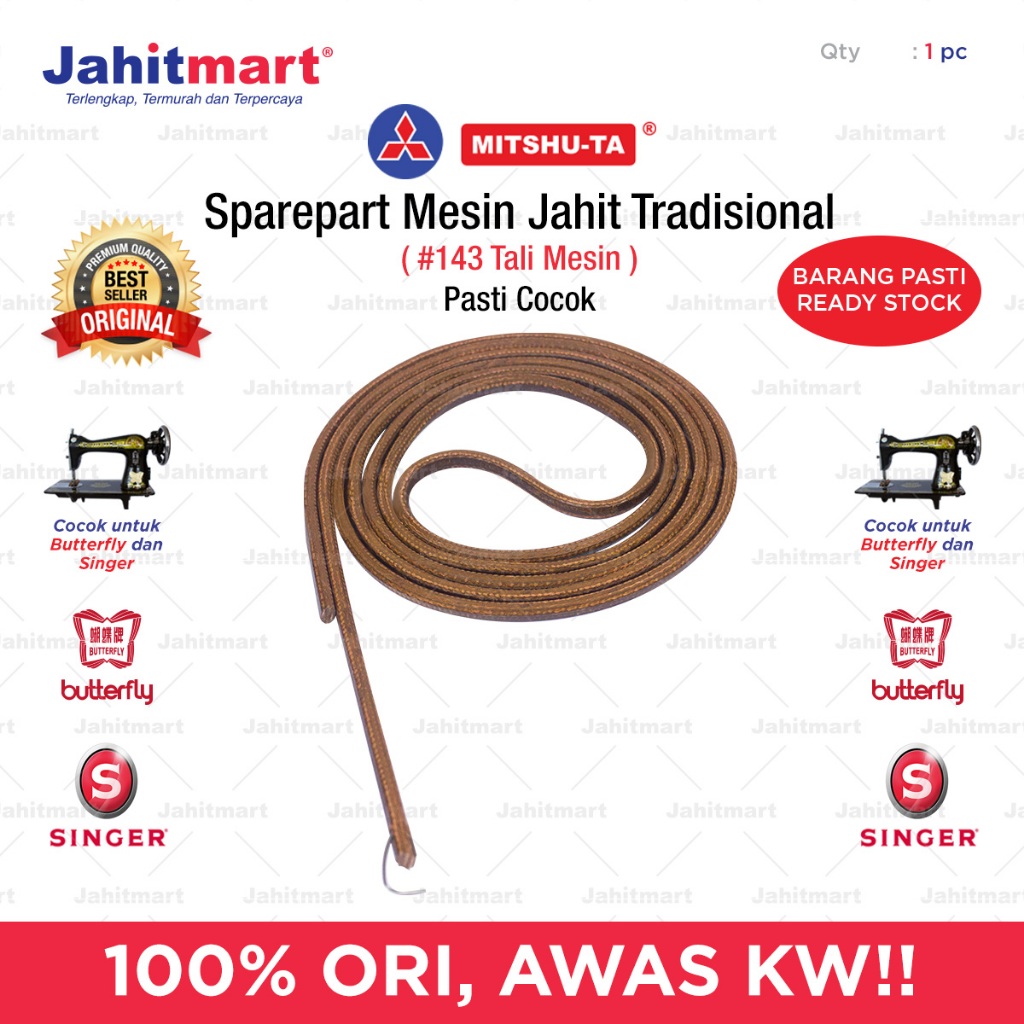 Jual Tali Mesin Jahit / Kaki Genjot (Mesin Jahit Tradisional) | Shopee ...