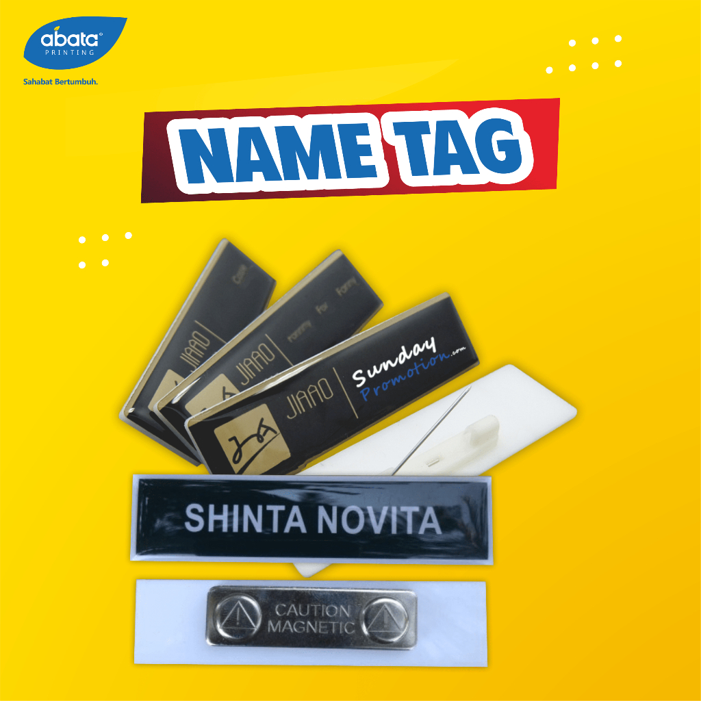 Jual Nametag resin nama dada nametag akrilik nametag kuningan nametag ...