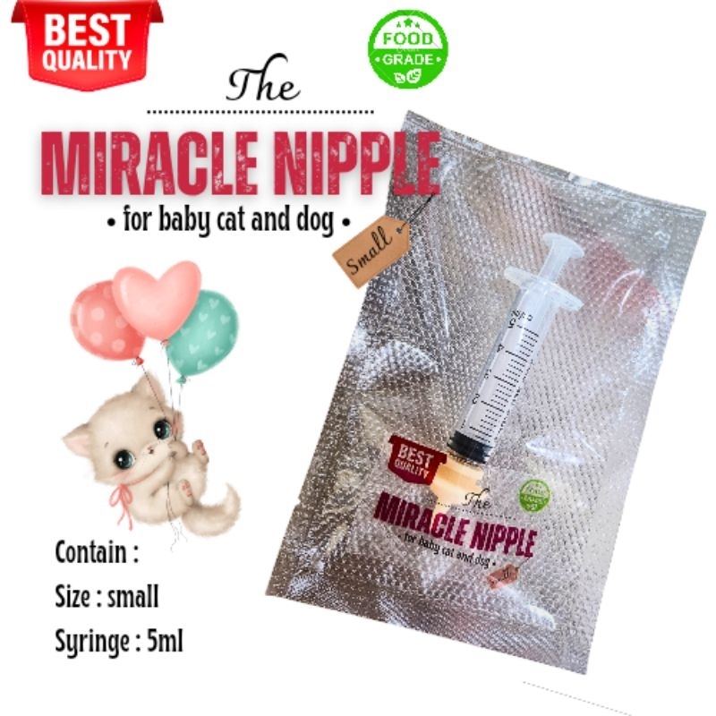 Jual DOT BAYI KUCING / ANJING MIRACLE NIP*LE UNTUK SUAPIN ANAK KUCING ...