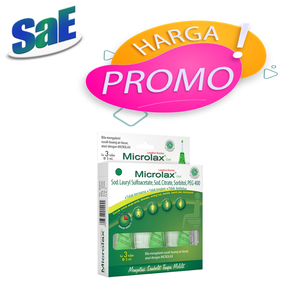 Jual Microlax Gel 3 Tube/ isi 1 Tube - Atasi Sembelit (Susah BAB ...