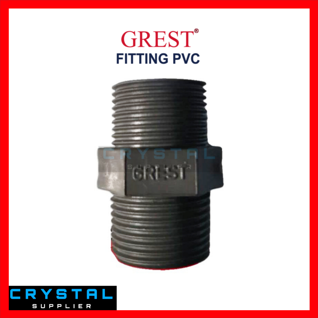 Jual DOUBLE NIPPLE GREST 1/2" inch PVC Dobel Nepel Doble Niple Nepple | Shopee Indonesia