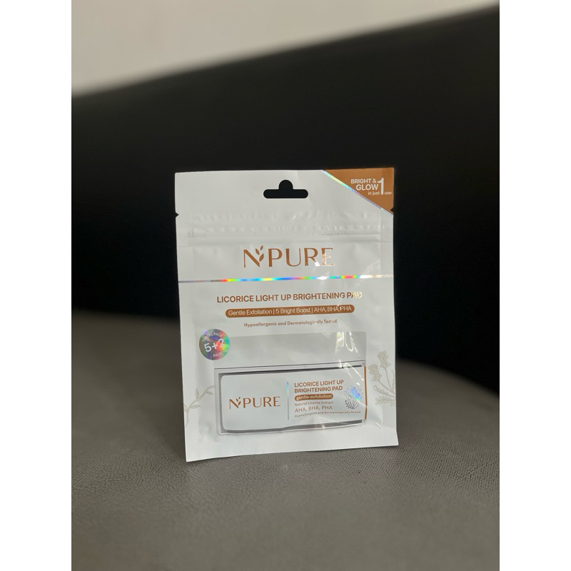 Jual NPURE N'PURE LICORICE LIGHT UP BRIGHTENING PAD ISI 5+2 7 PCS ...