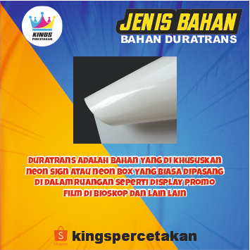 Jual Cetak Duratrans Indoor Custom Design Dan Ukuran | Shopee Indonesia