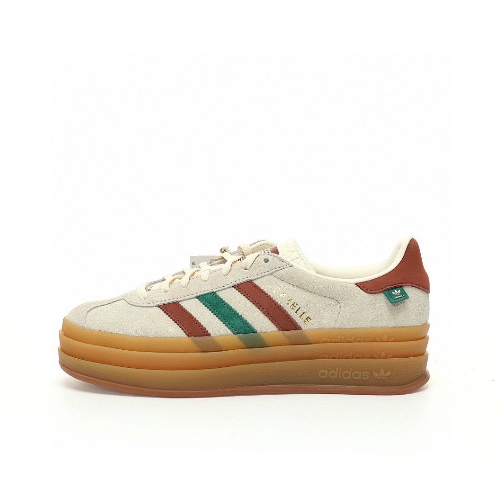Jual Adidas Gazelle Bold Cream White Wild Sepia Collegiate Green IG3685 ...