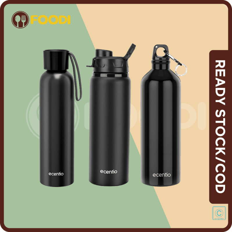 Jual ecentio & FOODI botol air minum aluminium Tumbler botol minum ...