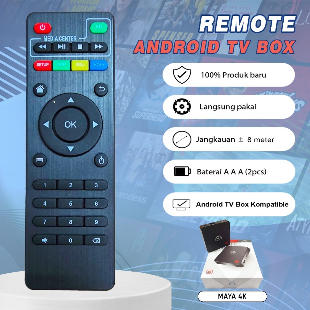 Jual remote android box maya 4k langsung on remote maya 4k langsung ...