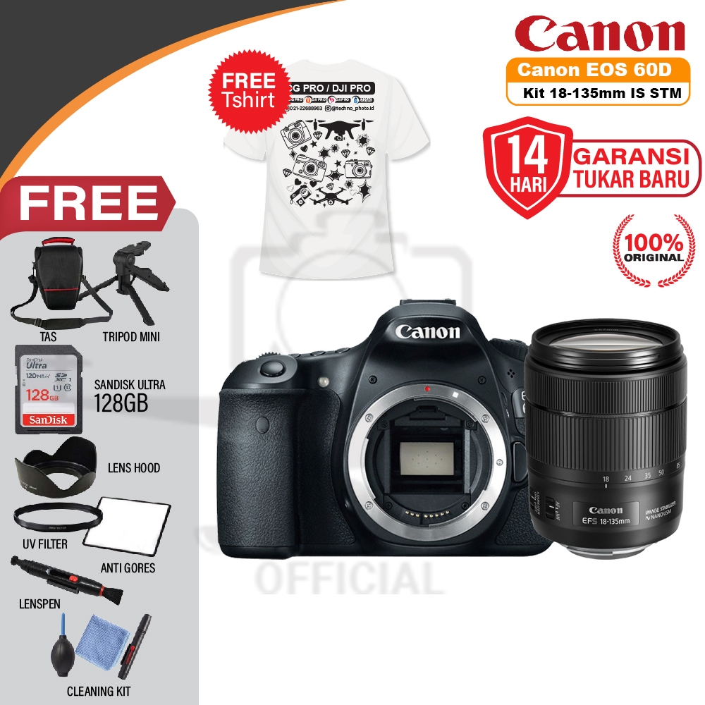 Jual CANON EOS 60D BODY ONLY / 60D KIT 18-55 IS II / IS STM / EOS 60D 18-135MM - DSLR | Shopee ...