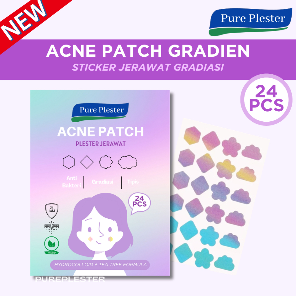 Jual Acne Patch Gradien / Plester Jerawat Warna Gradiasi 4 Bentuk Awan ...